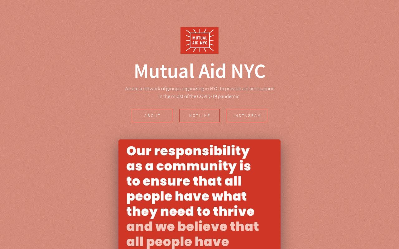 Mutual Aid NYC